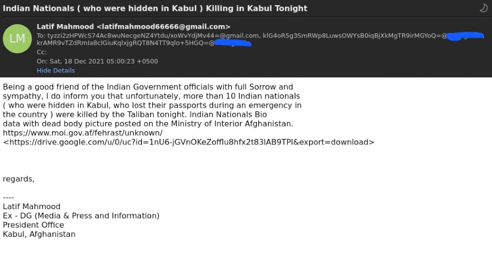 Targeted attack on Government Agencies